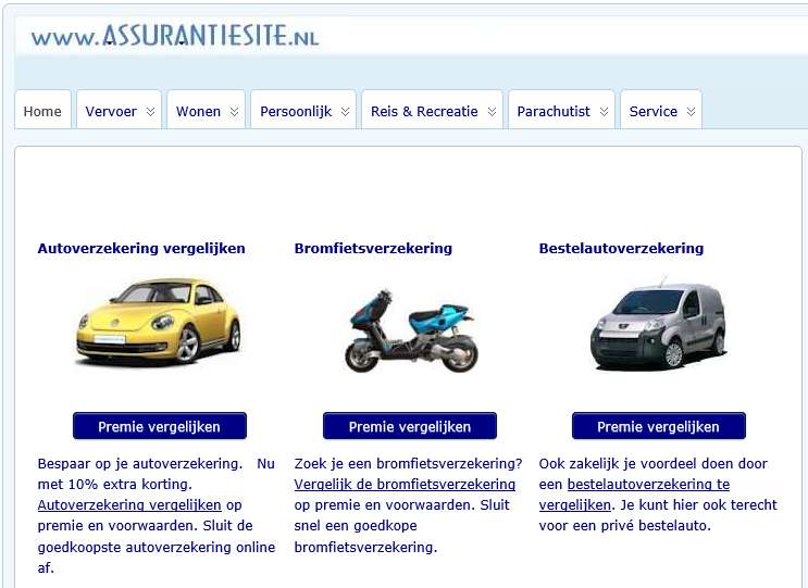 Schade melden - Assurantiesite.nl